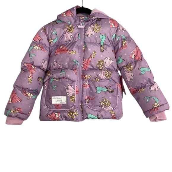 Disney | Jackets & Coats | Disney Princess Puffer Coat Sizes66x | Poshmark
